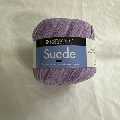 Berroco Suede Yarn Purple 120 Yds Nylon Soft Discontinued Made in Italy ...