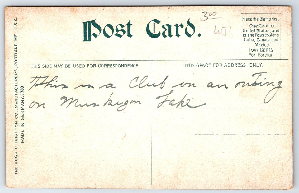 Muskegon Michigan~Isaac Walton Club~House Boat Outing On Muskegon Lake ...