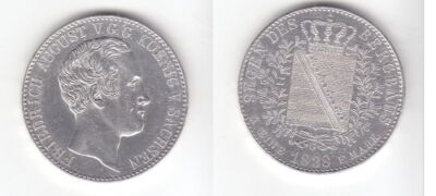 1 Ausbeute Taler Sachsen Friedrich August 1838 G (111998) | eBay