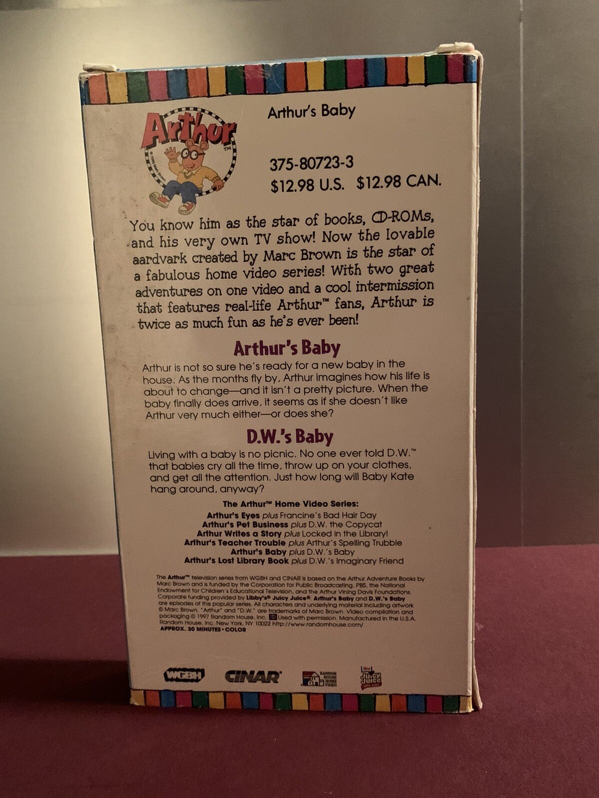 Arthur - Arthurs Baby (VHS, 1997) Tested And Works Perfectly | eBay