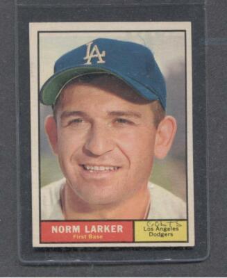 1961 Topps #130 Norm Larker (Dodgers) (MK) Ex+ A2 | eBay