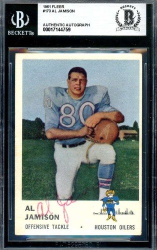 Al Jamison Beckett BAS Signed 1961 Fleer Autograph | eBay