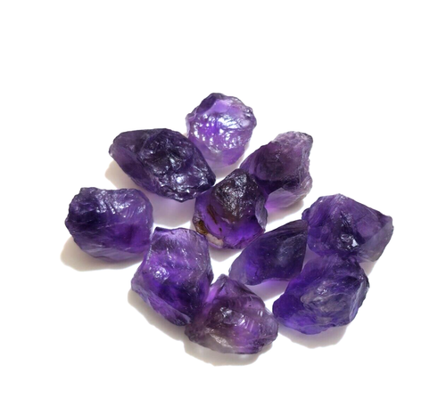 Ultimate African Purple Amethyst Raw 10 Pcs Lot 14-20 MM Amethyst Rough ...