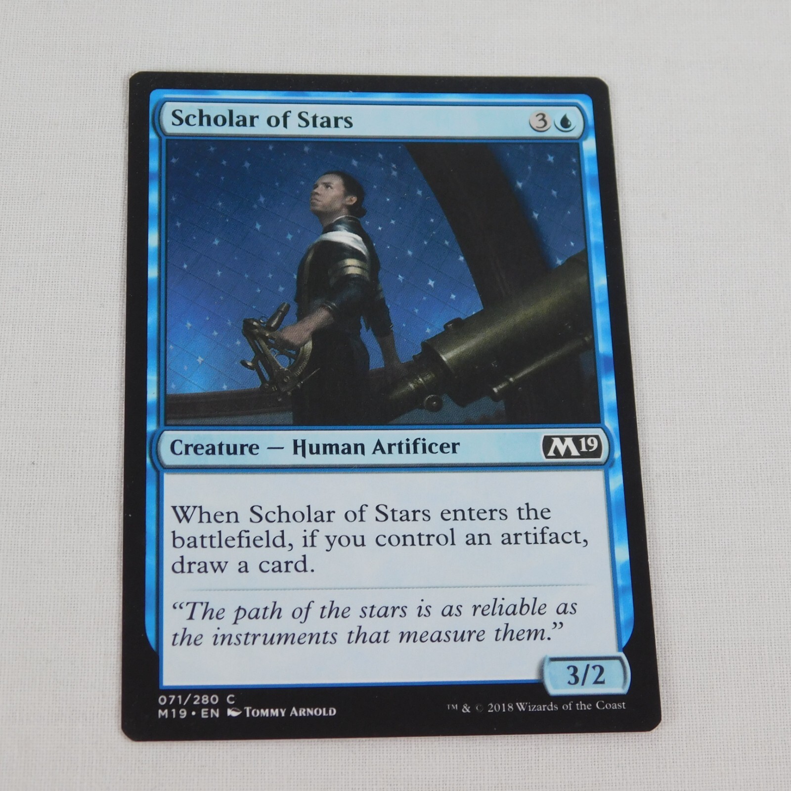 Scholar of Stars MTG 2018 Blue Creature Human Artificer 071/280 Core ...