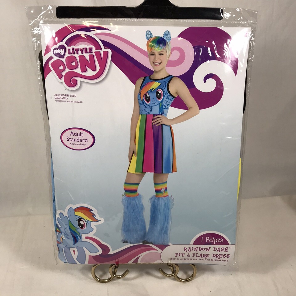 Rainbow Dash My Little Pony Dress Halloween Costume Brony Dress Up ...