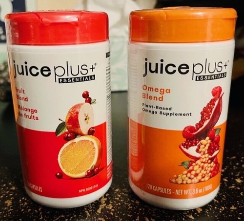JUICE PLUS+ Combo - 240 Capsules: 1 Fruit Blend & 1 Omega Blend Bottle ...