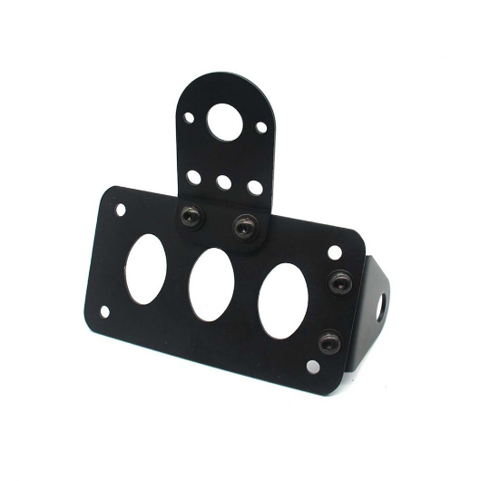 Motorcycle License Plate Holder Side Mount Number Plate Rear Tail Light ...