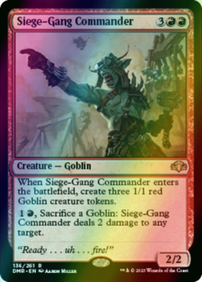 Siege-Gang Commander FOIL, Dominaria Remastered, MTG DMR NM/M | eBay