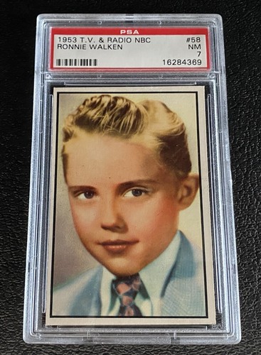 PSA 7 Christopher Walken Rookie Card 1953 Bowman TV & Radio NBC Ronnie ...