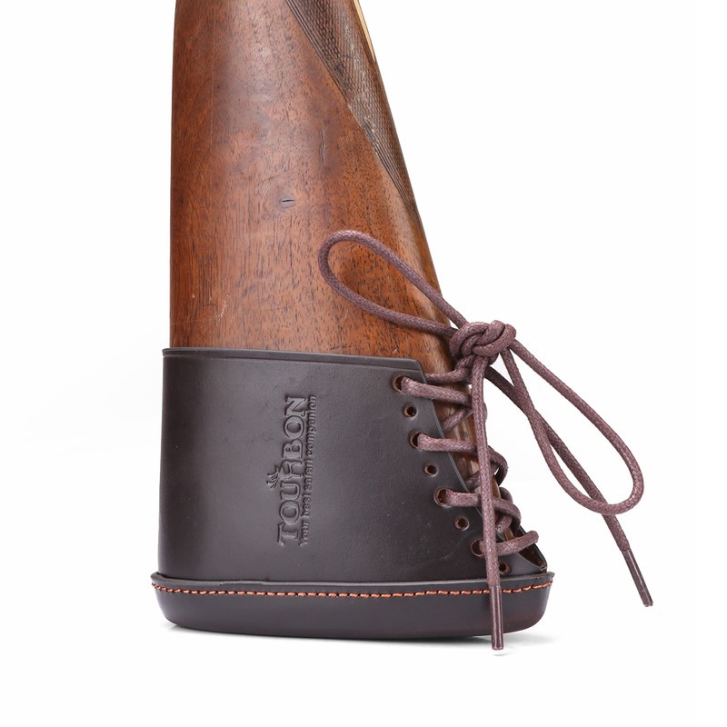 TOURBON Leather Buttstock Protector Leather Shotgun Recoil pad Tether ...