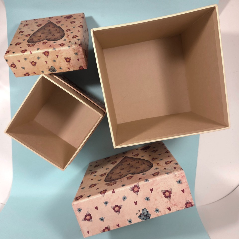 Set Of 2 Bob’s Boxes Curious Cats Nestable | eBay