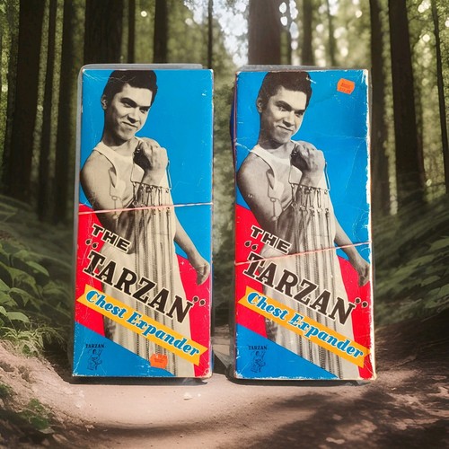 Tarzan Chest Expander Vintage Work Out Equipment 6 Spring Japan Made ...