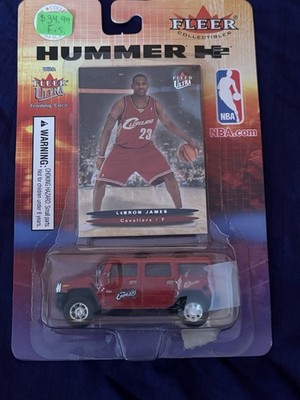 2003-04 Fleer Ultra LeBron James Hummer H2 & Rookie Card RC new Diecast ...