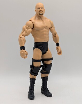 WWE Stone Cold Steve Austin w/ Knee Brace Basic Champions Figure Mattel ...