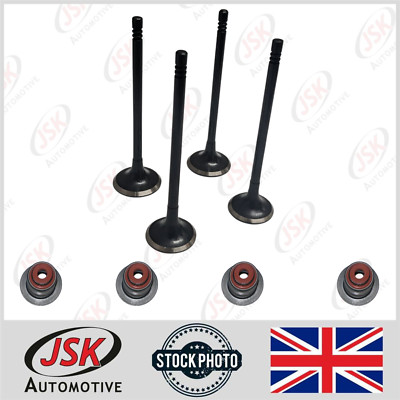 Set Intake & Exhaust Valves + Oil Seal for 1CYL 4pcs N47 N57 B47 B57 ...