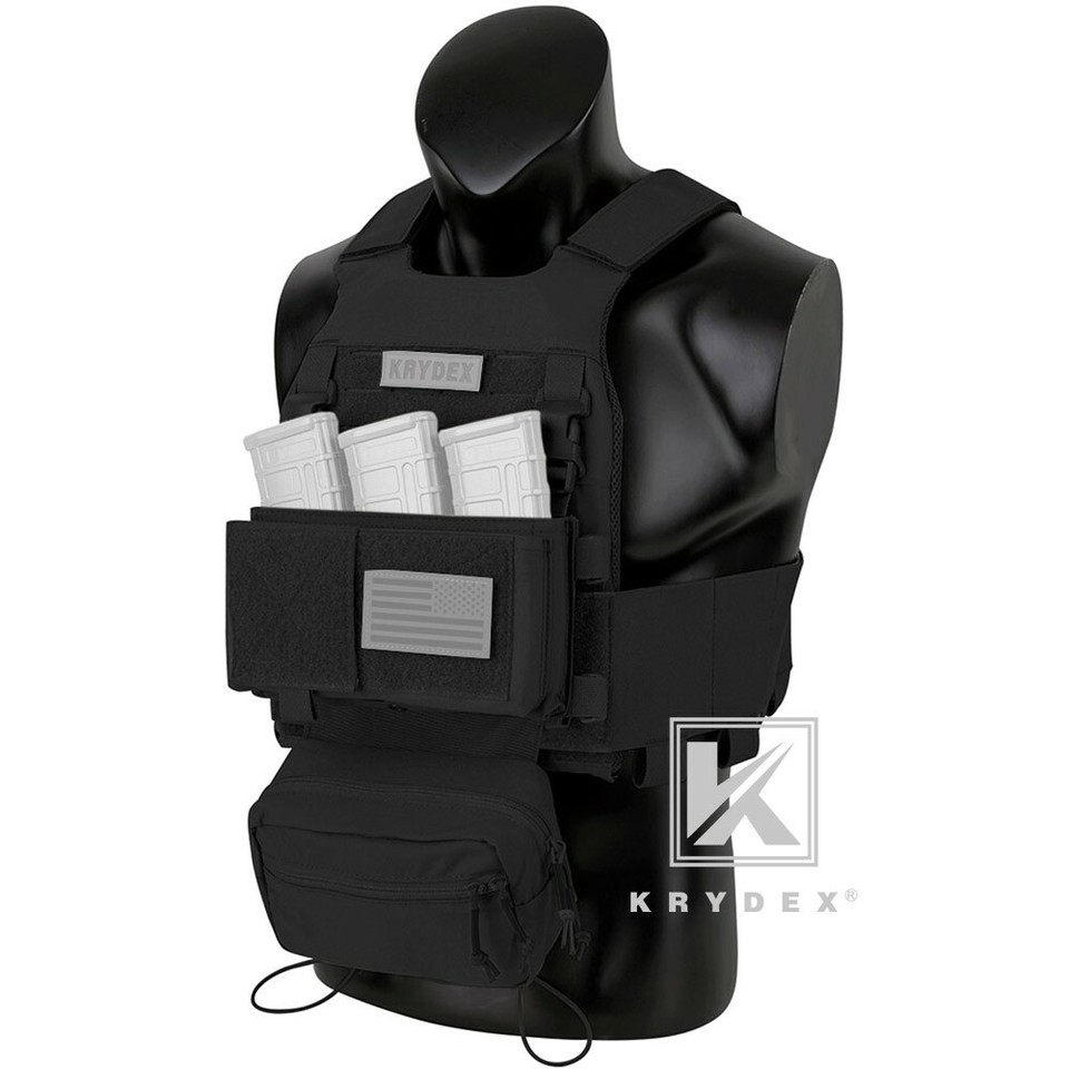 KRYDEX Low Vis Slick Armor Plate Carrier Vest Tactical Placard SACK ...