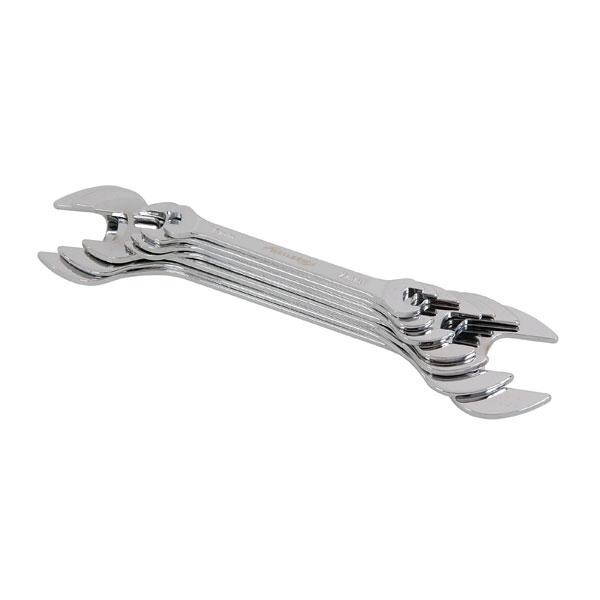 7PC EXTRA FLAT SPANNER SET DOUBLE OPEN END EXTRA THIN 3MM THICK SIZE ...