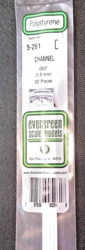 Evergreen Scale Models #5-261 Channels .060" 20 pc. Economy Pack ...