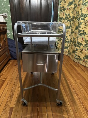 Stainless Steel Hospital Infant Bassinet with Acrylic Basket x1 | eBay