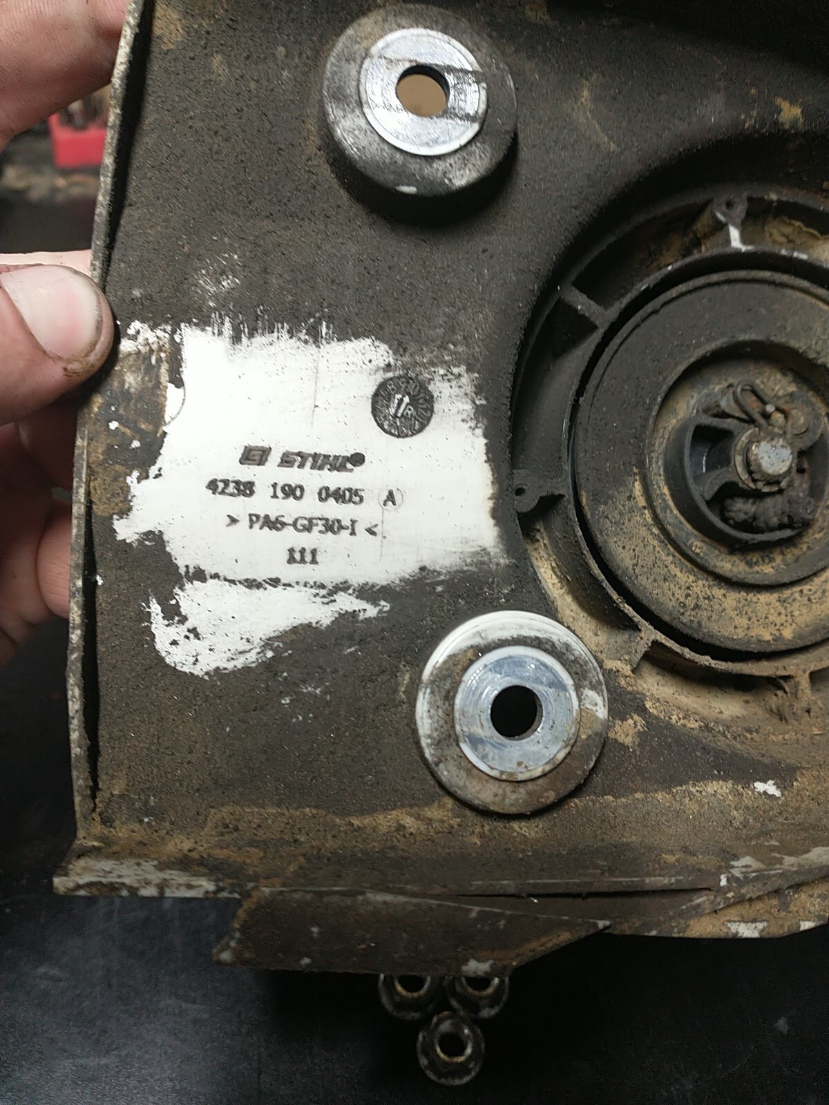 OE Stihl TS420 Recoil Starter Assembly 4238 190 0405 With Nuts | eBay