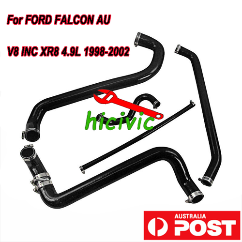 Radiator Hose Kit For Ford Falcon Au V8 Inc 4.9L XR8 1998 1999 00 01 ...