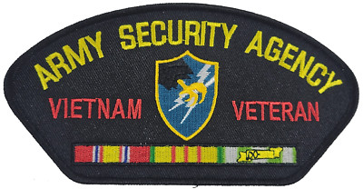 ARMY SECURITY AGENCY ASA VIETNAM VETERAN WITH RIBBONS PATCH SIGNALS ...