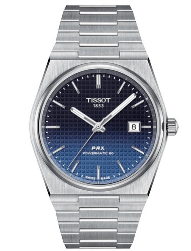 Tissot PRX Powermatic 80 40mm Dark Blue Gradient Dial Watch ...