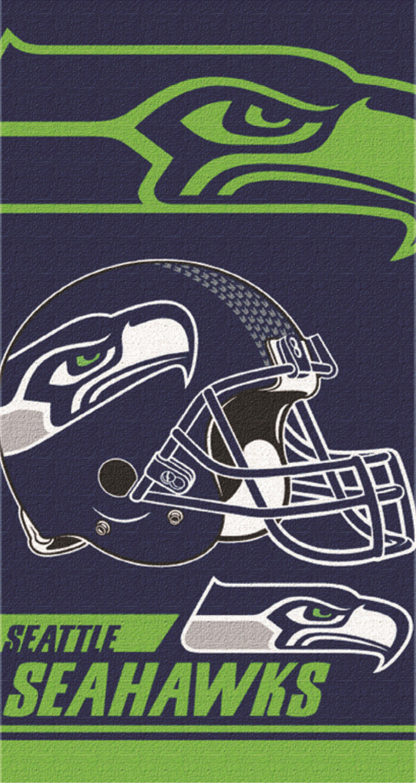 Seattle Seahawks NFL Beach Bath Velour Towel | eBay
