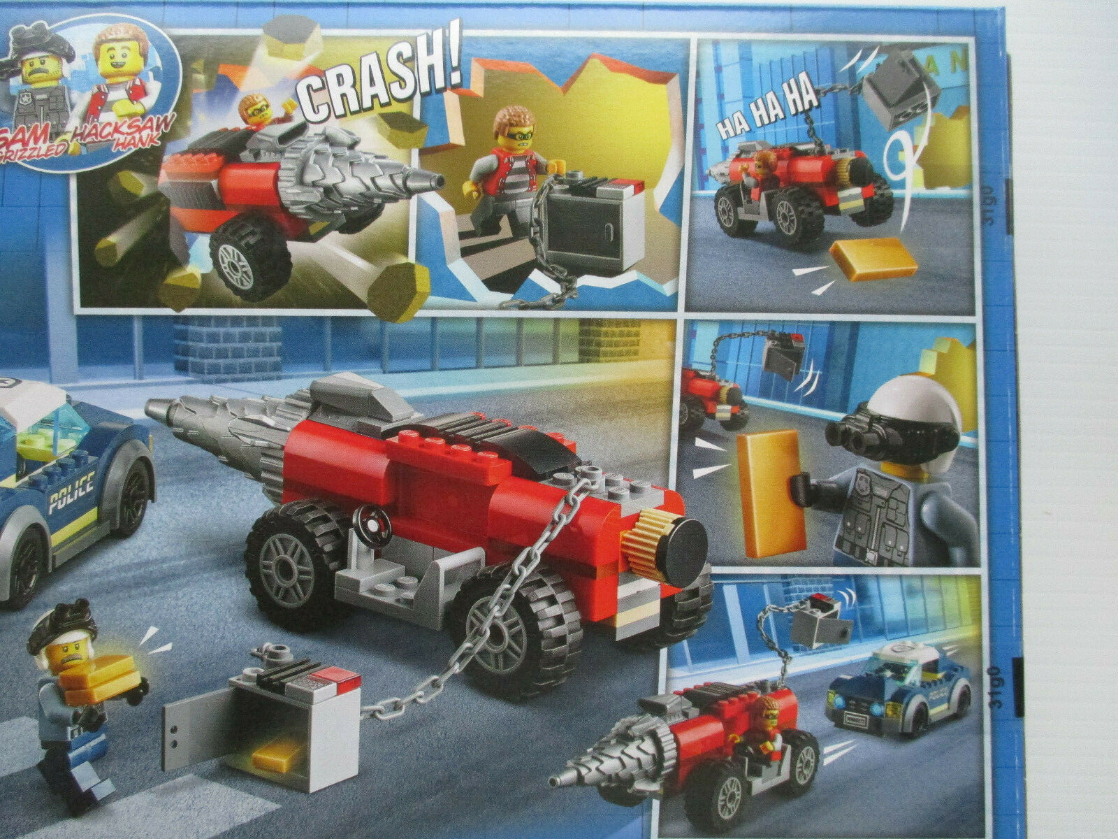 LEGO CITY-*Elite Police Driller Chase* SAM GRIZZLED,HACKSAW HANK #60273 ...