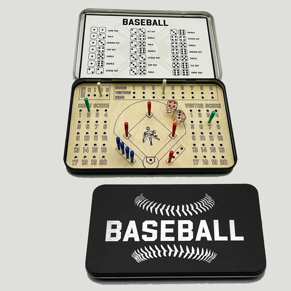 Wooden Baseball Knuckle Dice Table Game Baseball Interaction Toy for ...