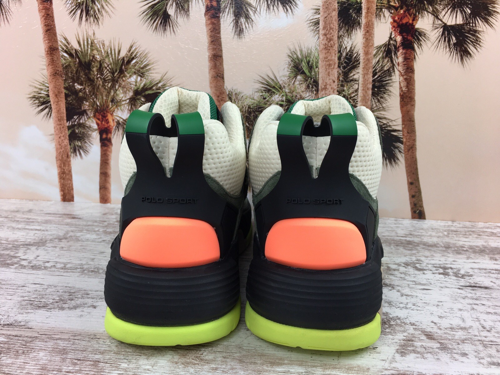 Polo Sport Ralph Lauren PS100-SK-HTL Olive High Top Sneakers Men's Size ...