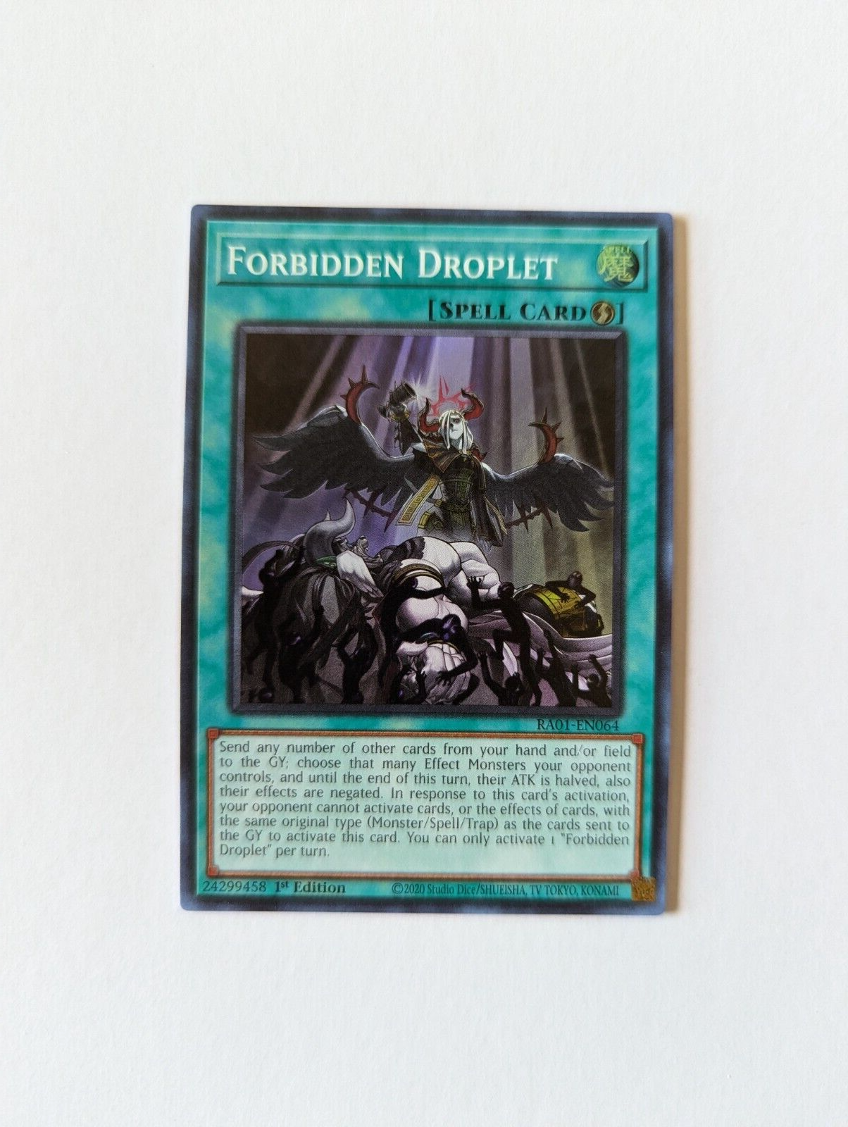 Forbidden Droplet RA01-EN064 25th Anniversary Rarity Collection 1st ...
