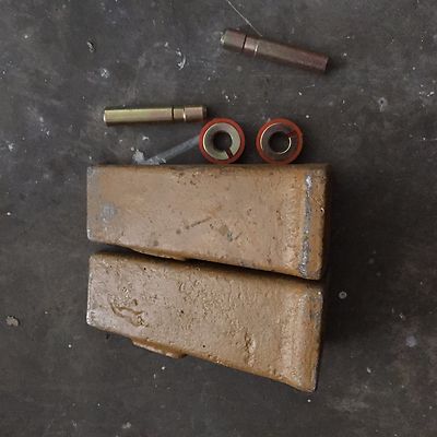 2 PCS 4621686 TEETH POINT ,4621687 PIN,4621688 RUBBER FITS HITACHI EX60 ...