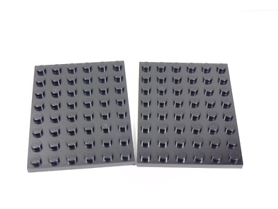 LEGO Lot of 2 Black 6x8 Plates L1 | eBay