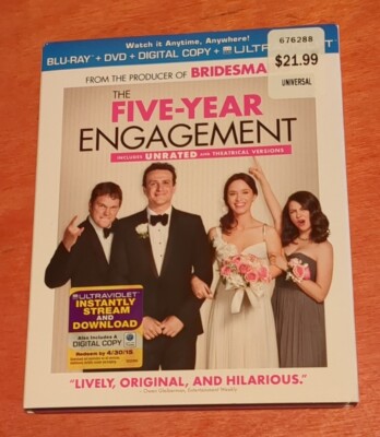The Five-year Engagement Blu-ray Emily Blunt Jason Segel Alison Brie ...