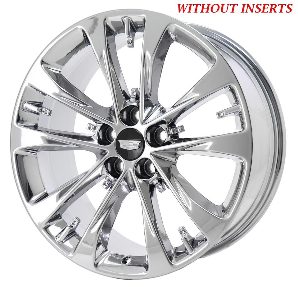 20" Cadillac CT6 PVD Bright Chrome Wheels Rims Factory OEM 23391984 ...