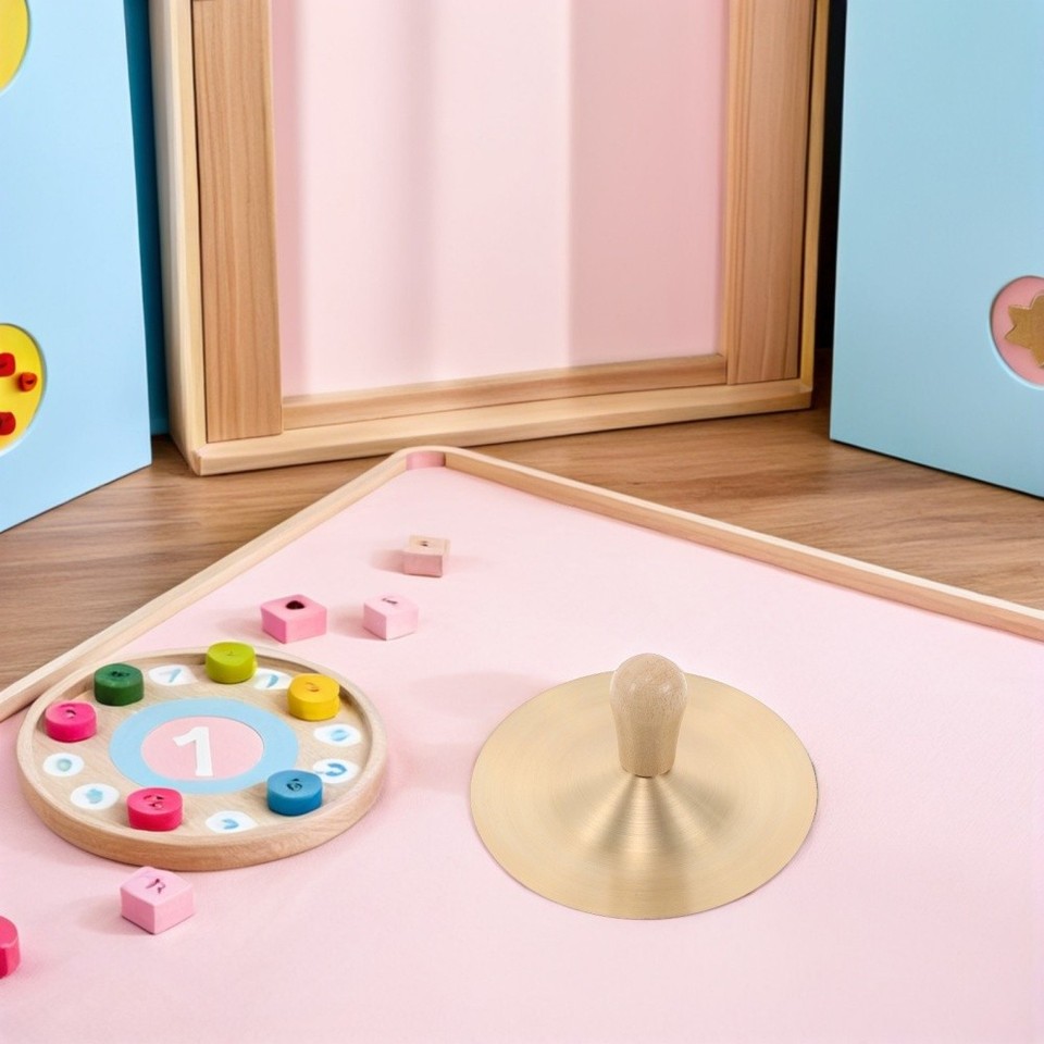 Mini Copper Finger Cymbals With Wooden Handle For Kids Percussion Fun ...