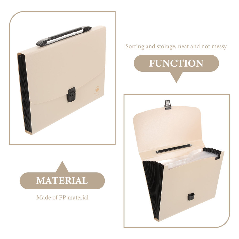 Organizer File Folder Document Portable Bag Student Foldera Household ...
