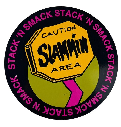 Vintage POGs Stack N' Smack 9" Game Board Collection Caution Slammin ...
