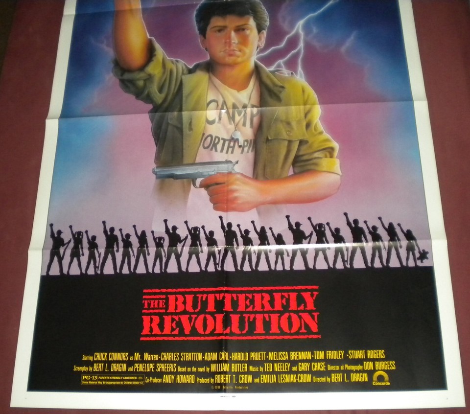 Summer Camp Nightmare Movie Poster 27x41 S/S Chuck Connors Butterfly ...