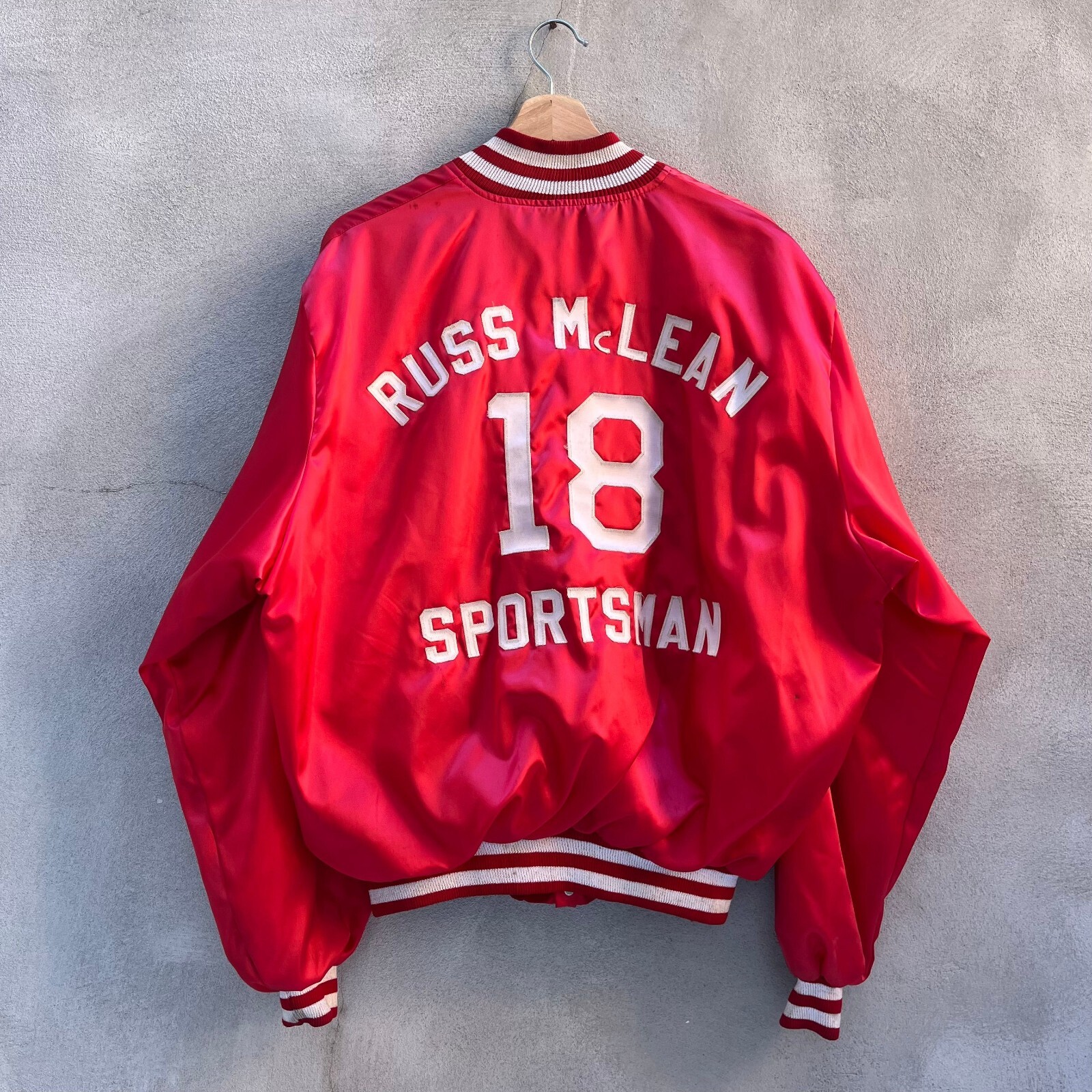 70’s Satin Nylon Varsity Sportswear Jacket - Gem