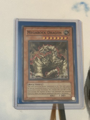 Yugioh! TCG Megarock Dragon TLM-EN015 MISPRINT Unlimited Near Mint Card ...