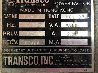 Transformers - Neon Tube