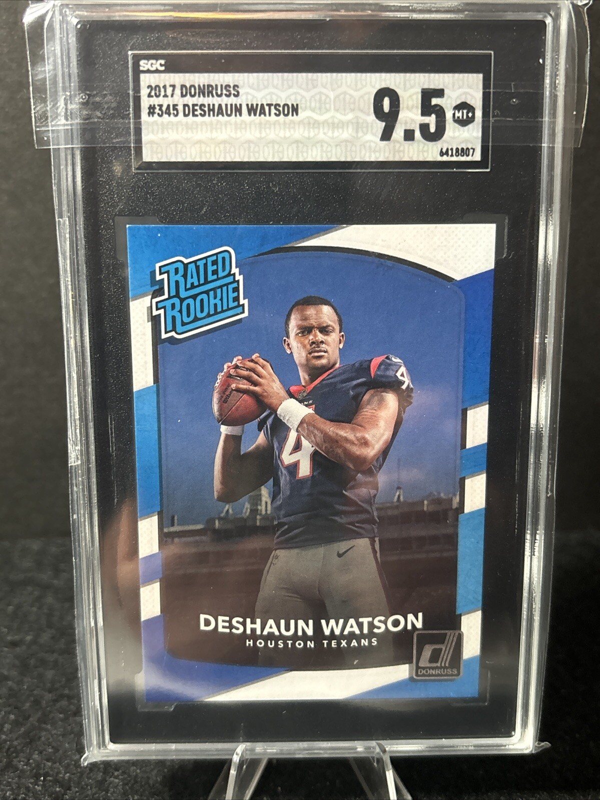 2017 Panini Donruss - Rated Rookie #345 Deshaun Watson (RC) | eBay