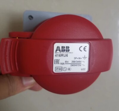 ABB Industrial Plug Socket 416RU6 16A 346-415V IP44 | eBay
