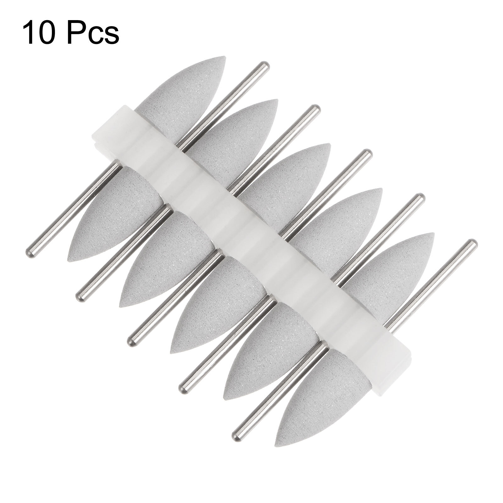 10pcs Rubber Polishing Bit Buffing Wheels 150 Grit 10mm Tapered ...