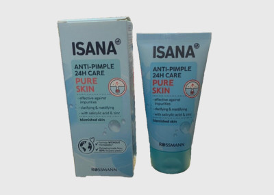 ISANA Anti-Pimple 24H Care Pure Skin Moisturizing Blemished Cream, 50ml ...