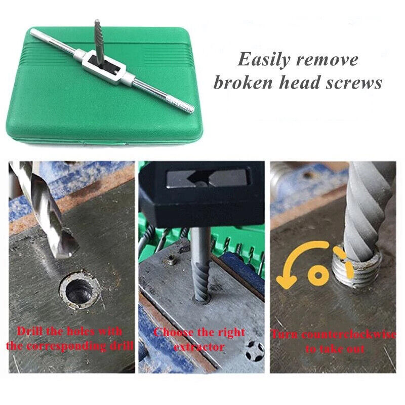 11XDamaged Broken Screw Extractor Drill Bit Bolt Stud Remover Easy Out ...
