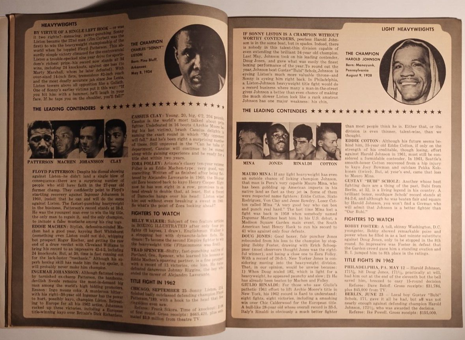 February 1963 Clay Muhammad Ali Boxing Illustrated Wrestling News ...