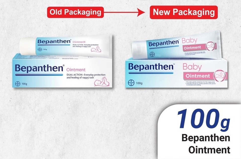 3 X Bepanthen Ointment Dual Action For Nappy Rash and Skin Recovery 100g | eBay